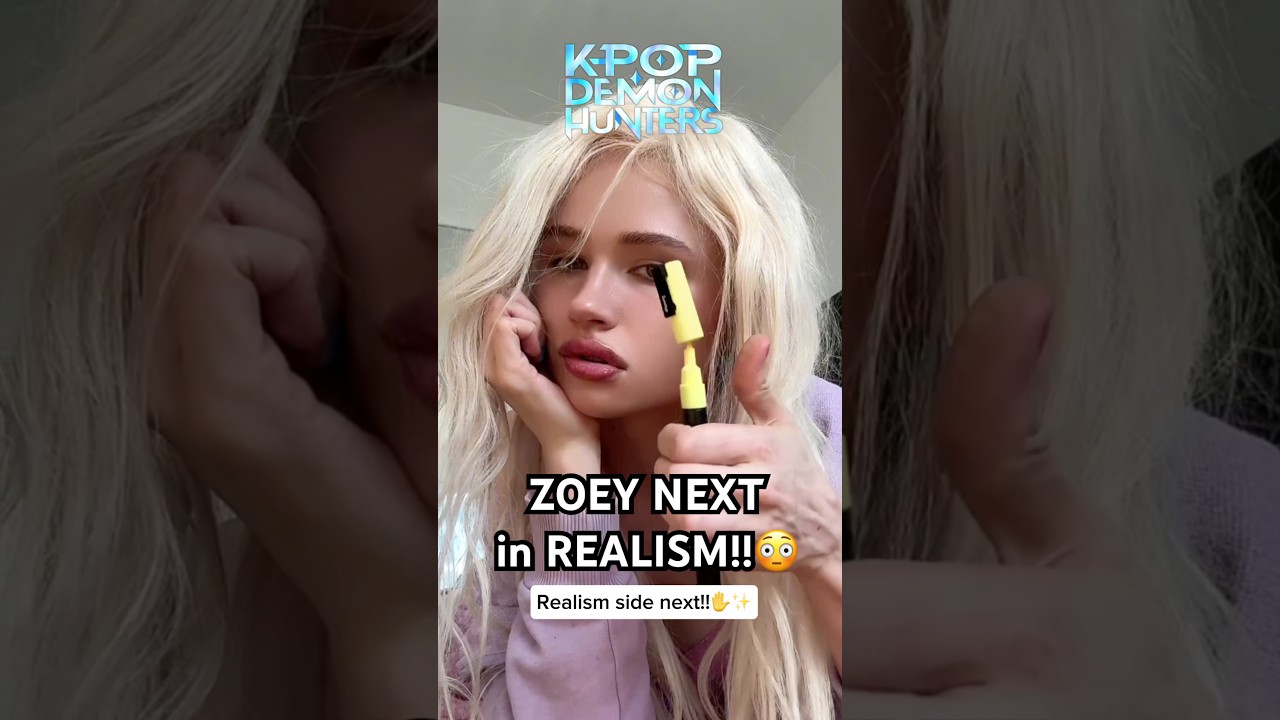 OMG realism side next!!! I drew KPOP Demon Hunters ✨ZOEY✨ in Realism and I can’t stop staring 😳😭