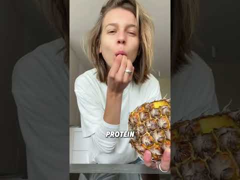 When you eat pineapple,the pineapple is also eating you#science #pineapple #funny