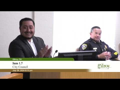 Gilroy City Council Regualr Meeting July 29, 2024