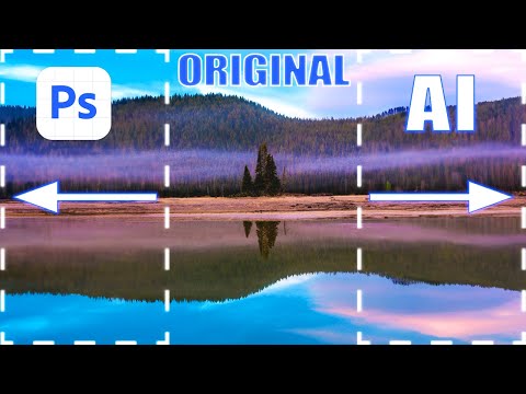 EXTEND your PHOTOS with PHOTOSHOP'S AI GENERATIVE FILL (Vertical to Horizontal)