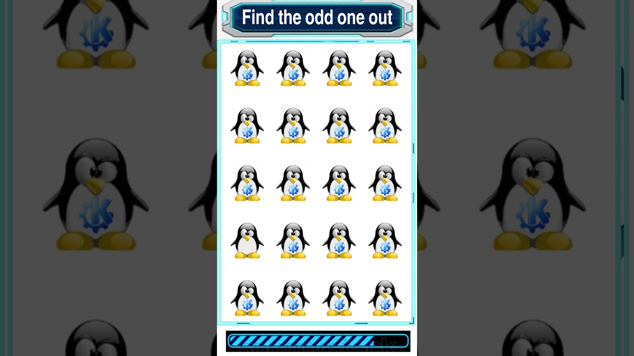 Find the different (Penguin Tux Linux) logo (Game - 401)