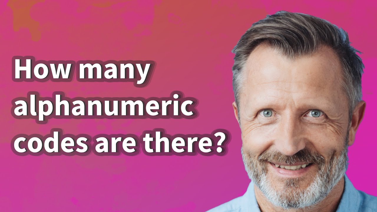 How many alphanumeric codes are there?