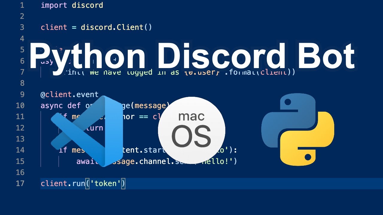 Make a Discord Bot with Python in 3 Minutes | Discord.py