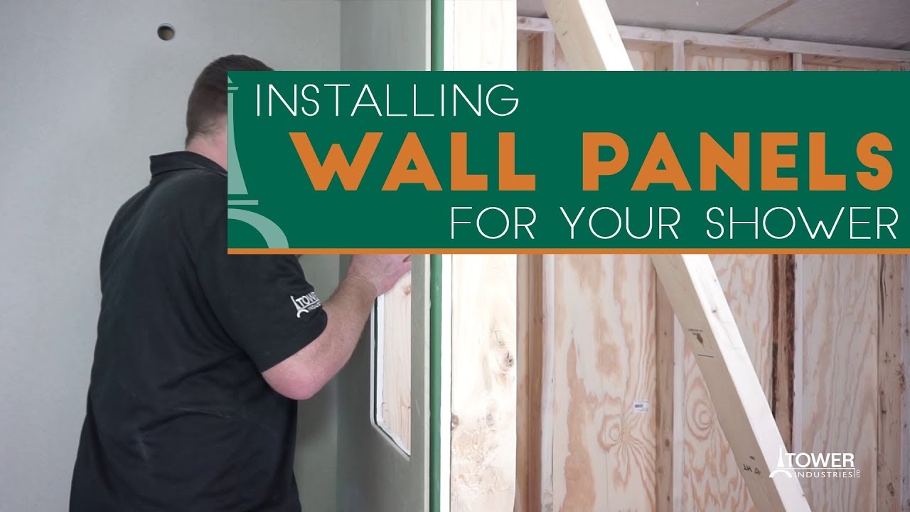 How To Install a Shower Wall Panel - Tower Industries Solid Surface