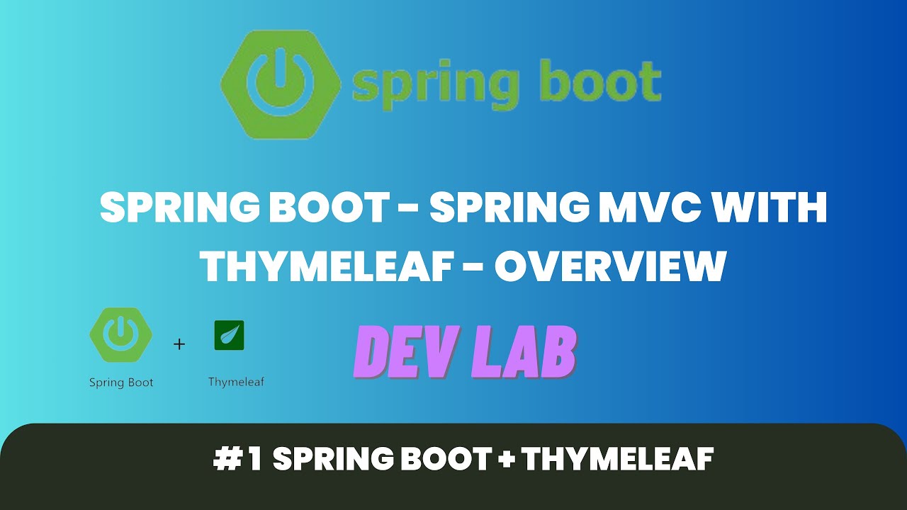 Spring Boot - Spring MVC with Thymeleaf - Overview