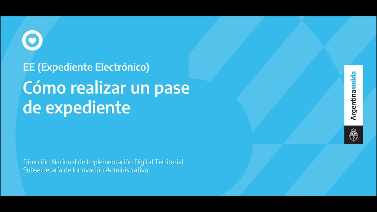 Cómo realizar un pase de expediente (EE)