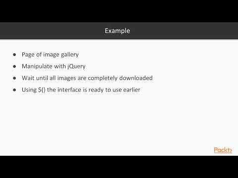 Learn Getting Started with jQuery 3 Performing Tasks on Page Load | packtpub com - Mind Luster
