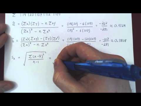Linear Regression and Correlation - Solved Example Video Lecture ...