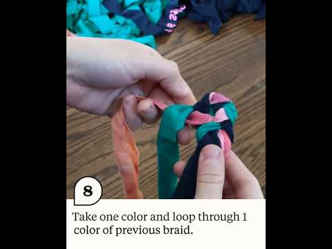 How to: Braid a T-shirt Rug