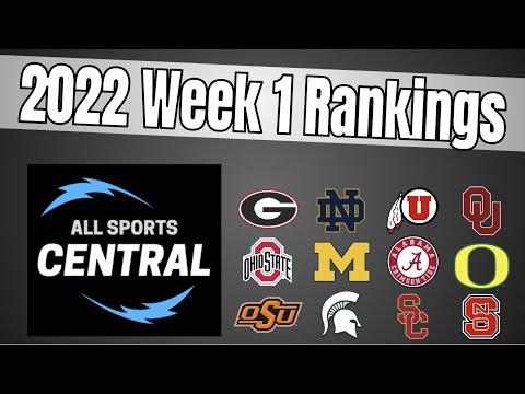 2022 Week 1 College Football Rankings
