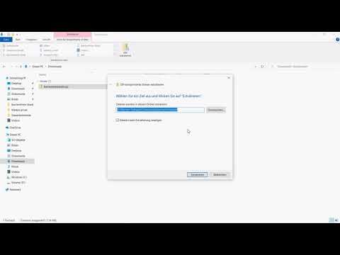Eine Zip-Datei entpacken mit dem Explorer im Betriebssystem Windows 10 - Anleitung