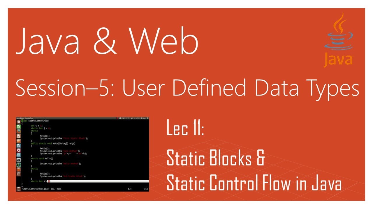 Static Blocks | Static Control Flow | Java
