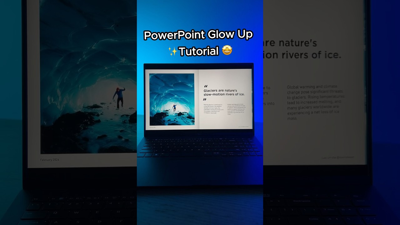 How to make a magazine presentation in Power Point  😮‍💨✨🤩 #powerpoint