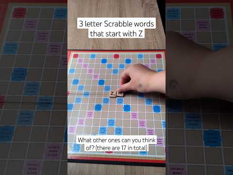 3 letter Scrabble words that start with Z