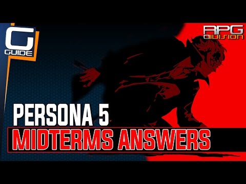 Persona 5 - Midterm Exam Answers (October)