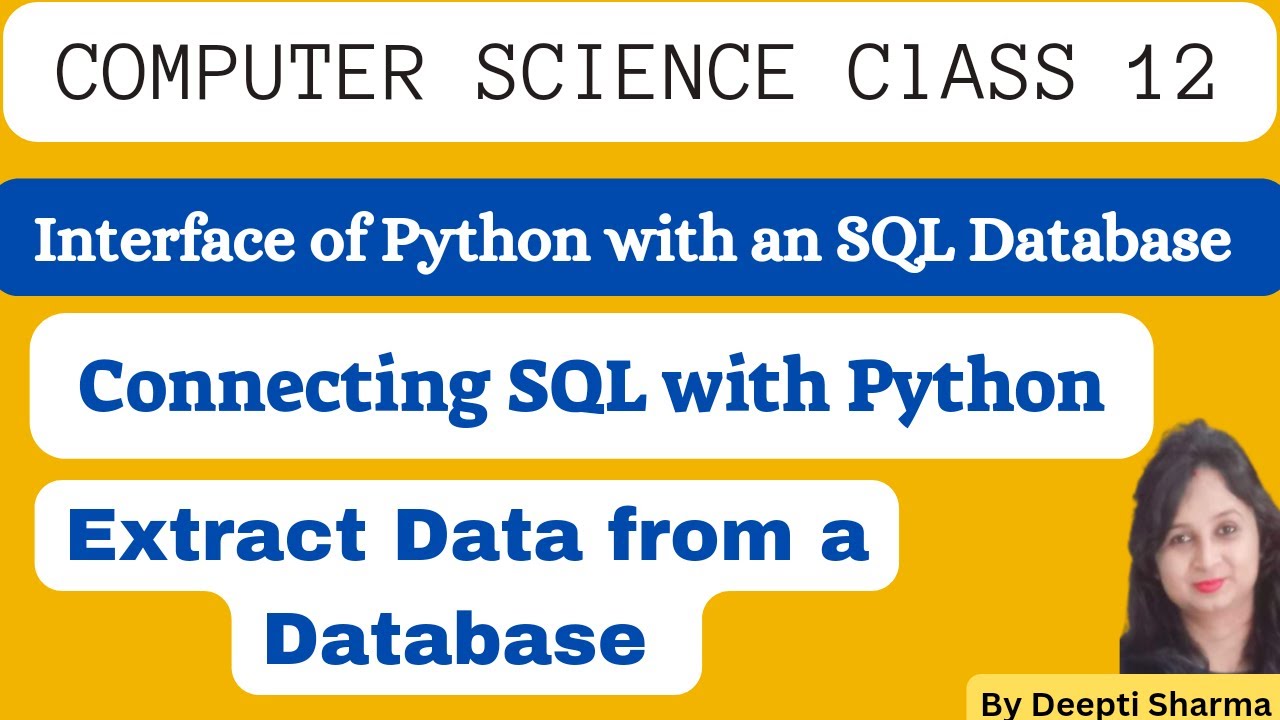 Interface of Python with an SQL Database | Connecting SQL with Python | Interface Python with MYSQL