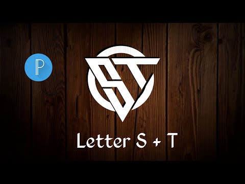 ST Logo Design Pixellab | Vector Graphics | Pixellab Tutorial