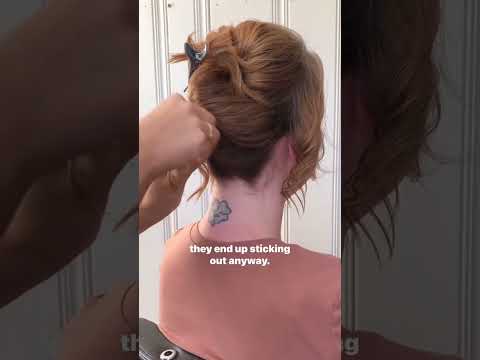 SHORT HAIR UPDO TIP โ๏ธ๐คฉ with the wonderful @alexandralee1016!