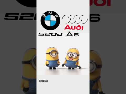 Bmw 520d vs audi a6 minions style #funny#foryou #trending #tiktok #status #fyp#asmr #car#bmw#audi