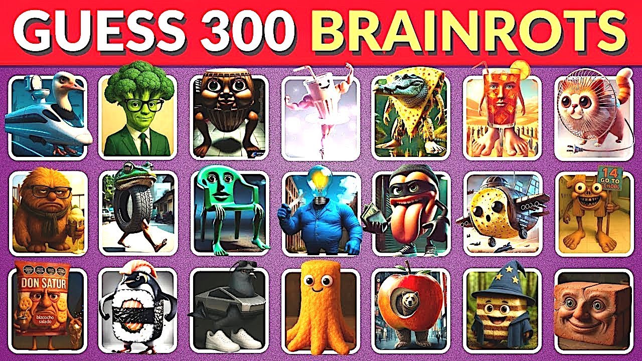Guess 300 Italian BRAINROT Animals | Meme Quiz Challenge