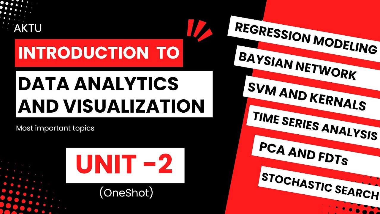 #2 IDAV/Data analytics Unit-2 One Shot (most important topics)||  B.Tech 3rd yr || @brevilearning