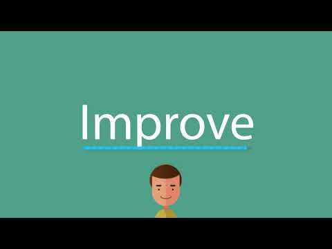 How to say Improve