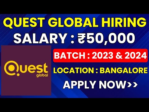 Quest Global Off Campus Hiring 2024 – Machine Design Role | 6.5 LPA at Bangalore!
