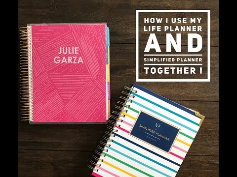 Life Planner + Simplified Planner : How I use both!