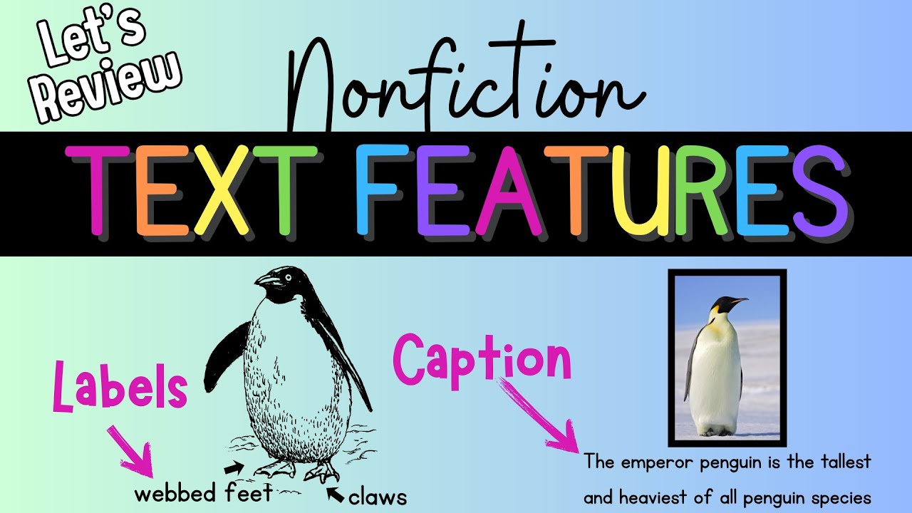 Let's Review Nonfiction Text Features