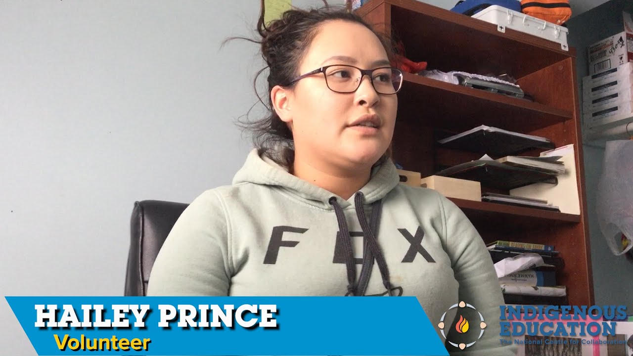 Hailey Prince at the Nak'azdli Cultural Centre - NCCIE