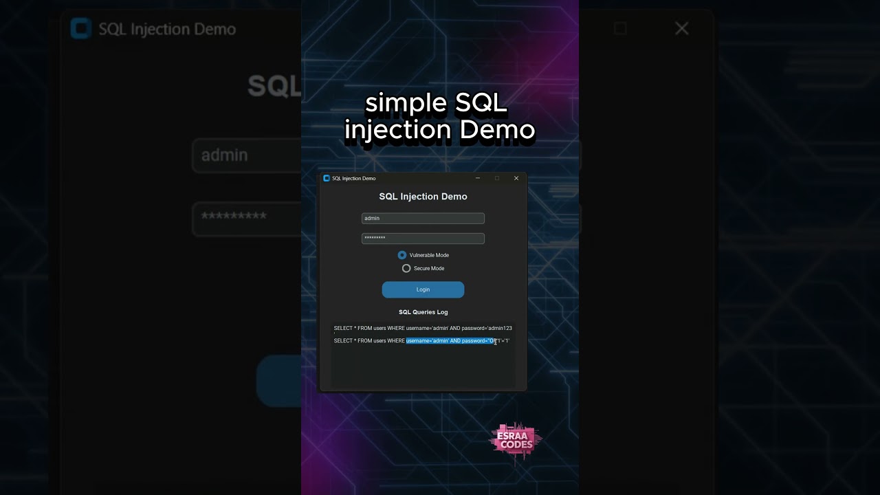 Live SQL Injection Attack & Fix | Python Login Demo