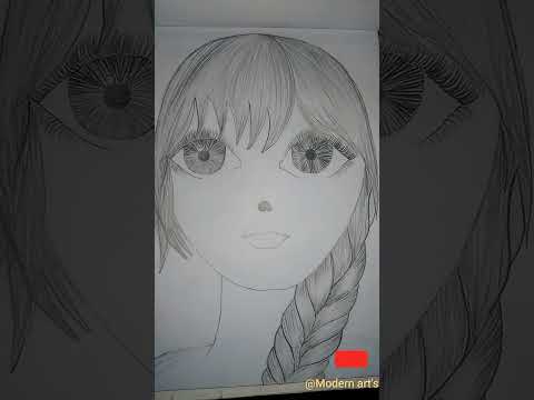 #drawing#girl drawing tutorial#Trending girl art#Anime sketch art#Girl sketch drawing #girl drawing