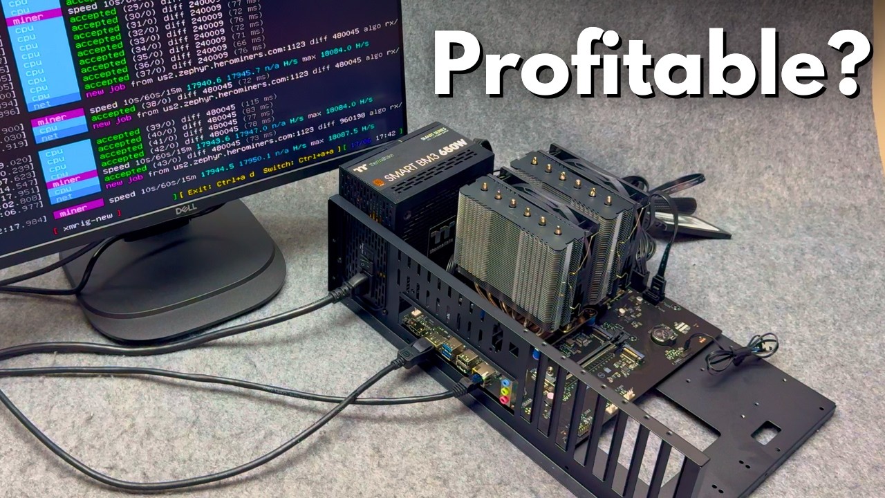 I Built an INSANE 7950x CPU Mining Rig in 2026