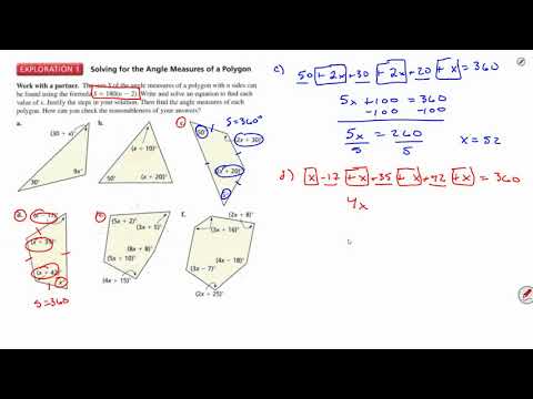 Big Ideas Algebra 1 Section 1.2 - Exploration 1