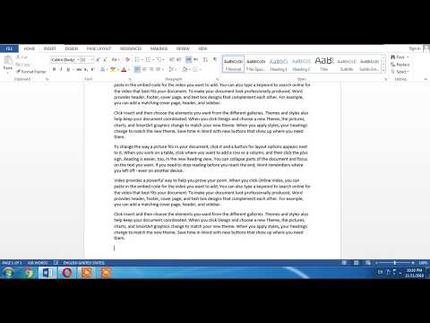 How to get a paragraph automatically for practice in MS Word