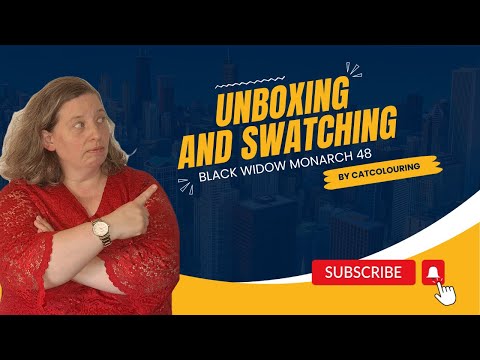 AMAZING Black Widow Monarch 48 - Unboxing, Swatching and Testing - #coloring #colouring #unboxing
