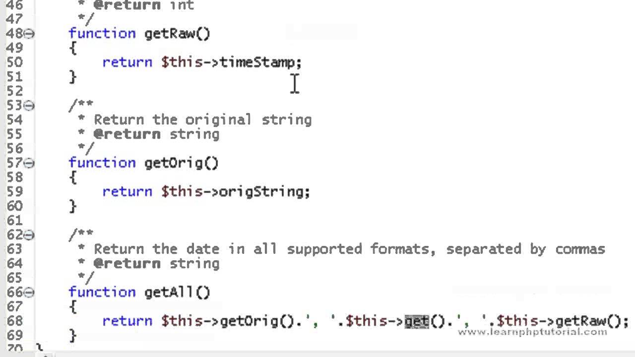 LearnPHP Tutorial Level 2, Chapter 9. Creating your own PHP Objects