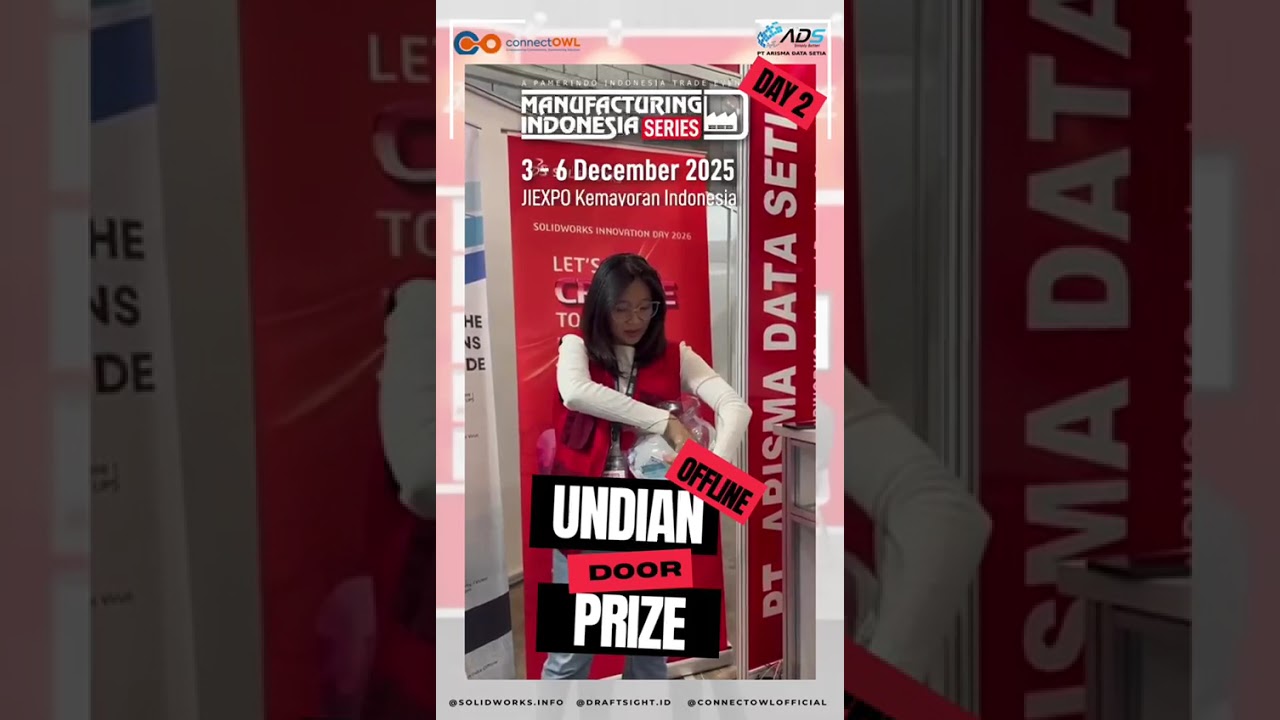 Undian Kartu Nama Booth SOLIDWORKS Arisma Data, Hari Kedua #shorts