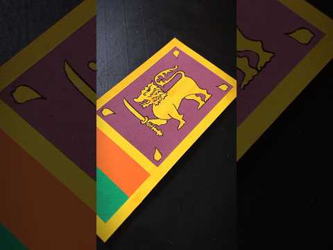 SRI LANKA 🇱🇰 Flag Drawing #srilanka #posca #flagdrawing #asia