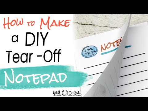 How to DIY a Tear-Off Notepad | What Glues Work Best!