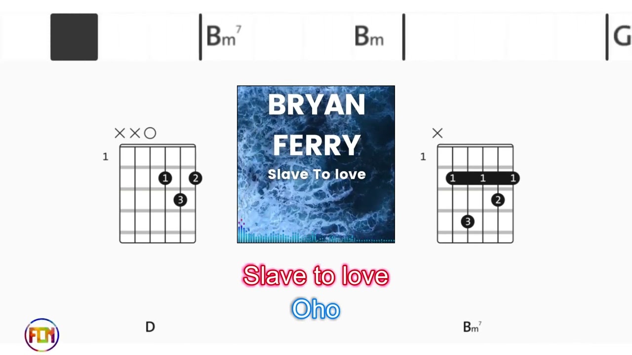 BRYAN FERRY Slave To love FCN GUITAR CHORDS & LYRICS
