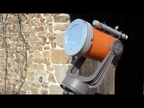 How to make a lockable solar filter for a telescope