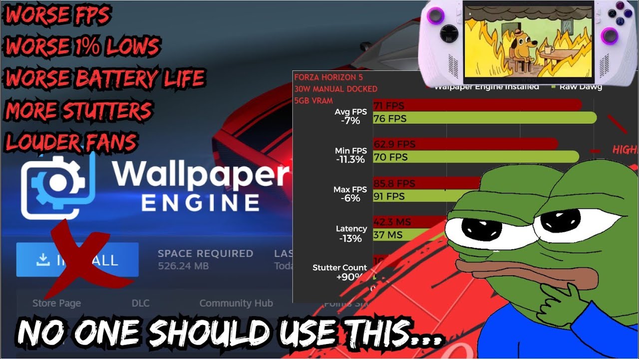 Wallpaper Engine Is Killing Your Game Performance! #rogally #handheldgaming