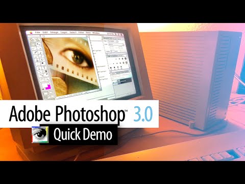 Photoshop 3.0 (1995) - Quick Demo on Retro Hardware