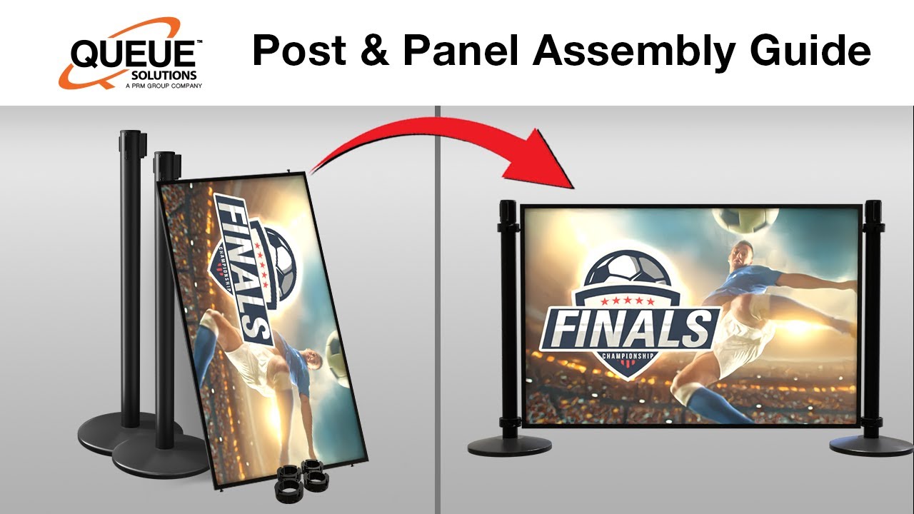 Post and Panel Barricade Assembly Guide | Queue Solutions