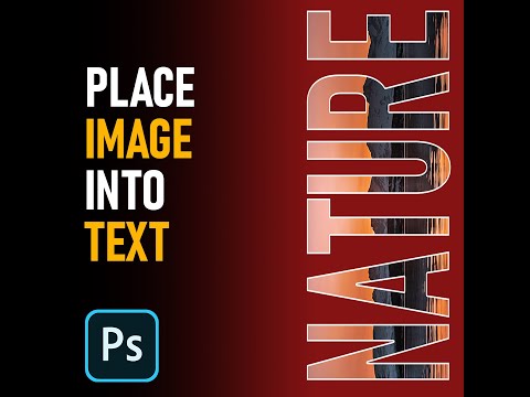 Photoshop Tutorial | Add Image into text
