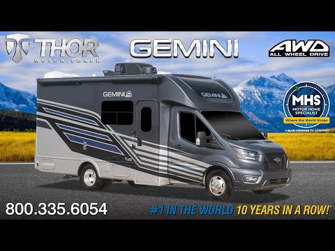2024 Thor Gemini 23TE & 24KB All-Wheel Drive (AWD) Luxury B+ RV for Sale at #1 Dealer MHSRV.com