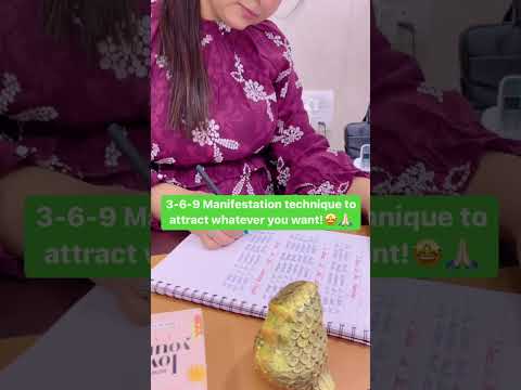 3-6-9 Manifestation Technique To Attract What You Want 😍 | Dr Shefali Gupta #shorts