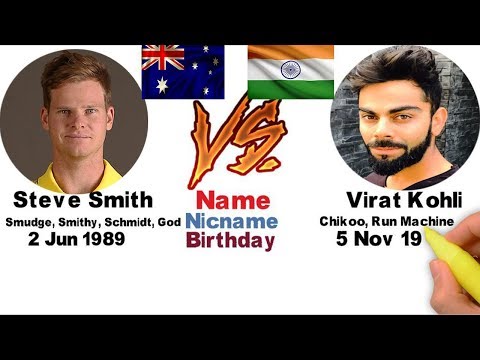 Steve Smith vs Virat Kohli Biography & Cricket Comparison, International Debut, Salary, Net worth