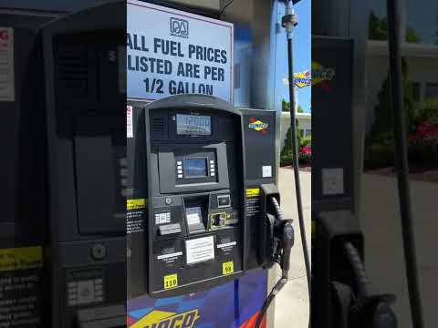 When gas is over $10/gal you pay by the 1/2 gallon